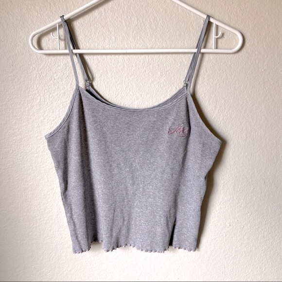 Victoria's Secret | Tops | Victorias Secret Love Embroidered Sleep Crop ...